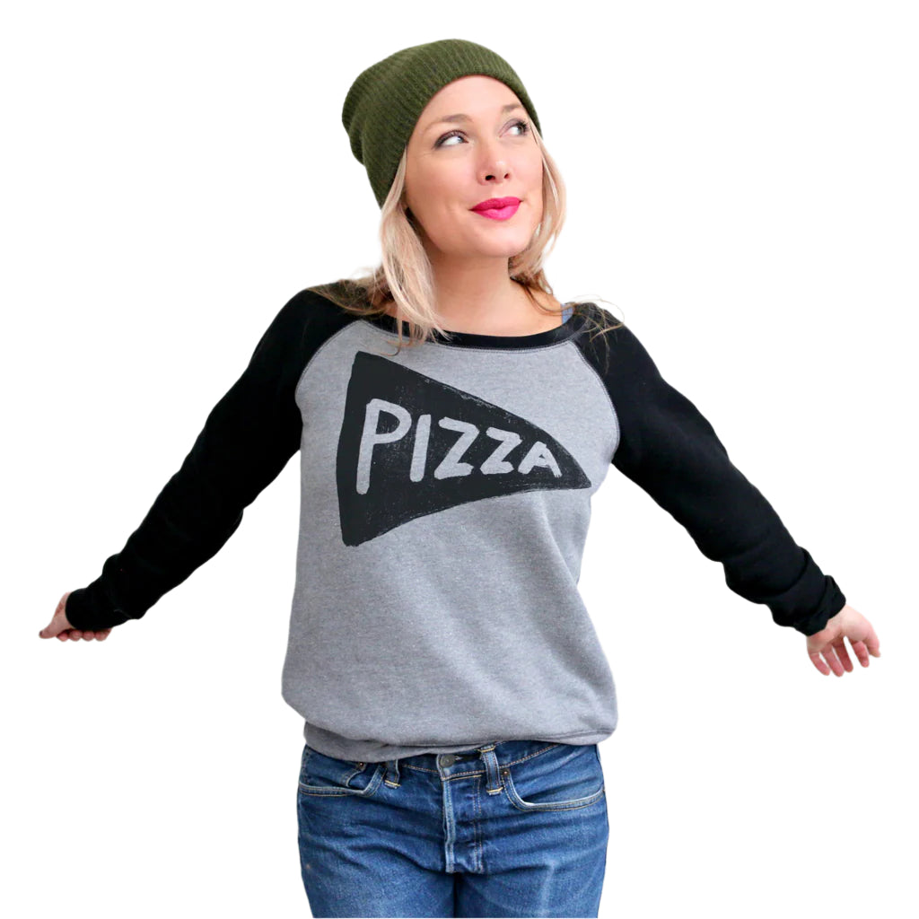 Ladies Pizza Slouchy Sweatshirt, Women Birthday Gift, Ideas for Her ...